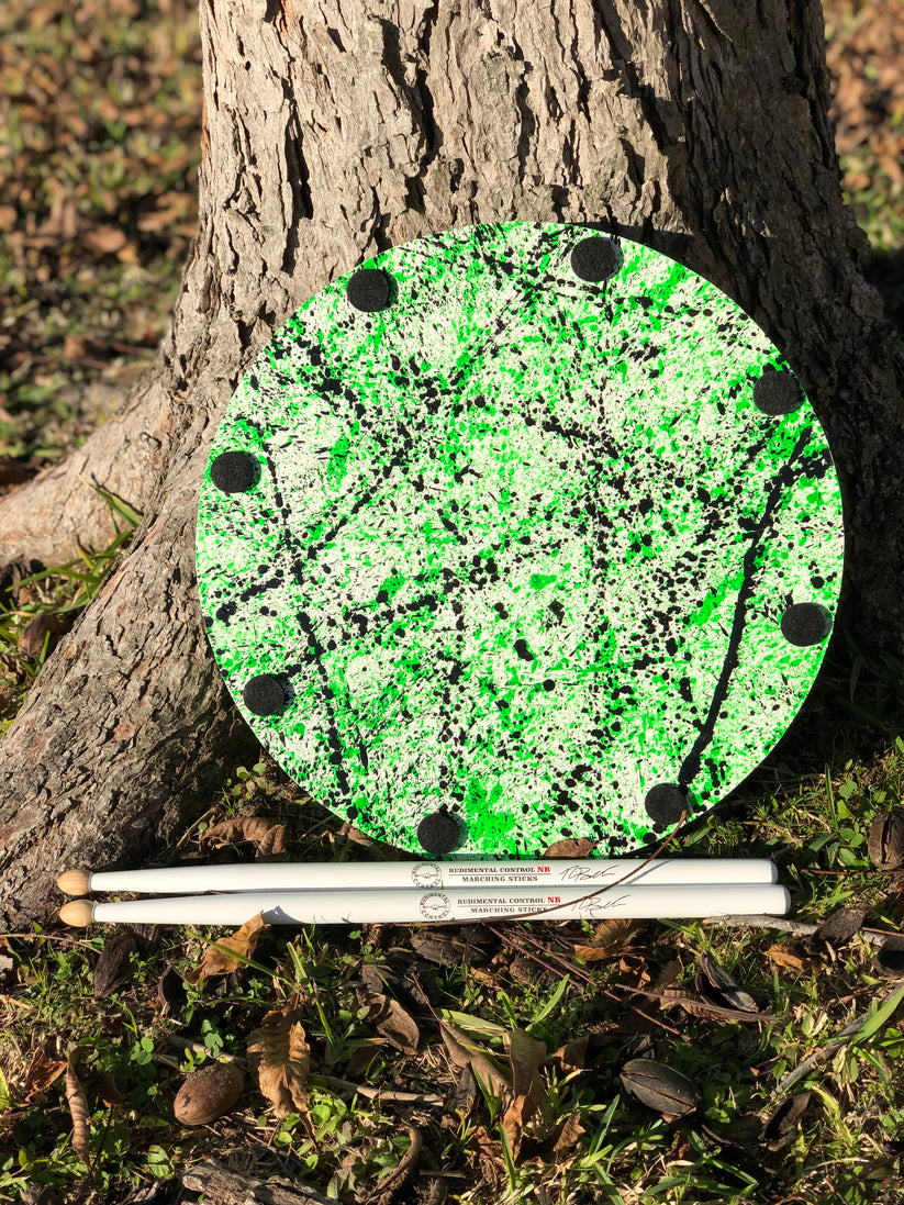 Green Slime Edition Practice Pad 🟢⚫️🟢⚫️ – Rudimental Control Practice Pads